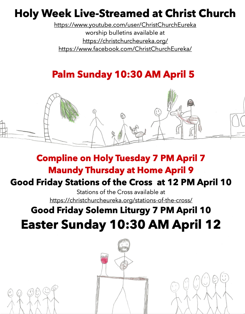 Holy Week 2020 – Christ Episcopal Church Eureka