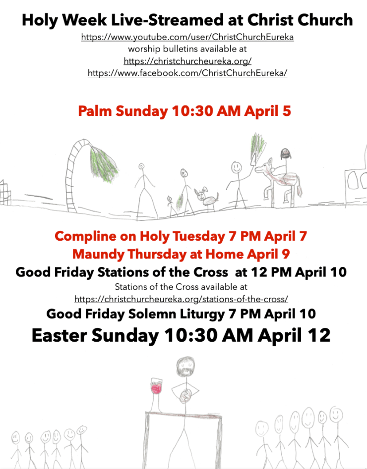 Holy Week 2020 – Christ Episcopal Church Eureka